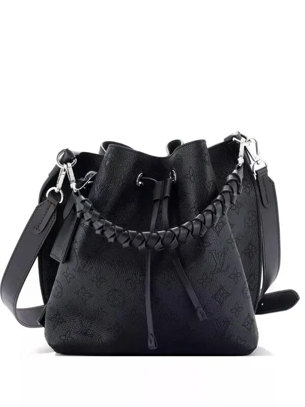 LOUIS VUITTON Muria Mahina Leather Bucket Bag - Black