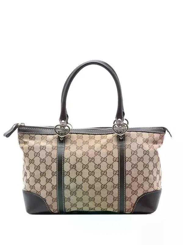 Gucci Gg Canvas Lovely Tote Bag - Brown