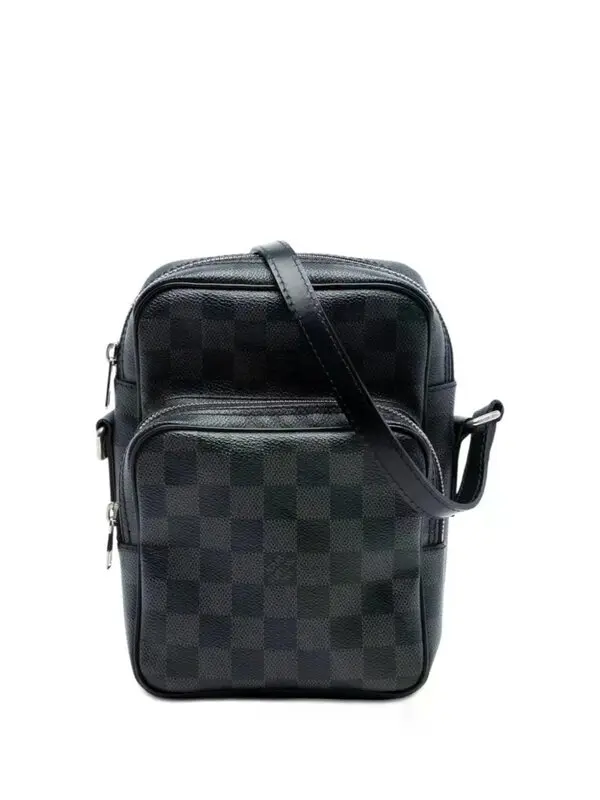 LOUIS VUITTON 2008 Damier Graphite Rem Crossbody Bag - Black