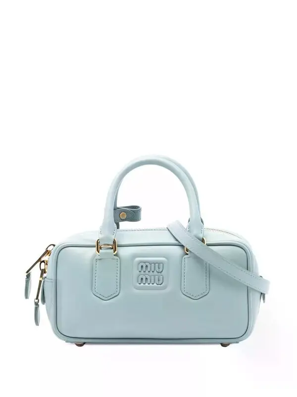 Miu Miu 2010-2025 Leather Arcadie Satchel - Blue