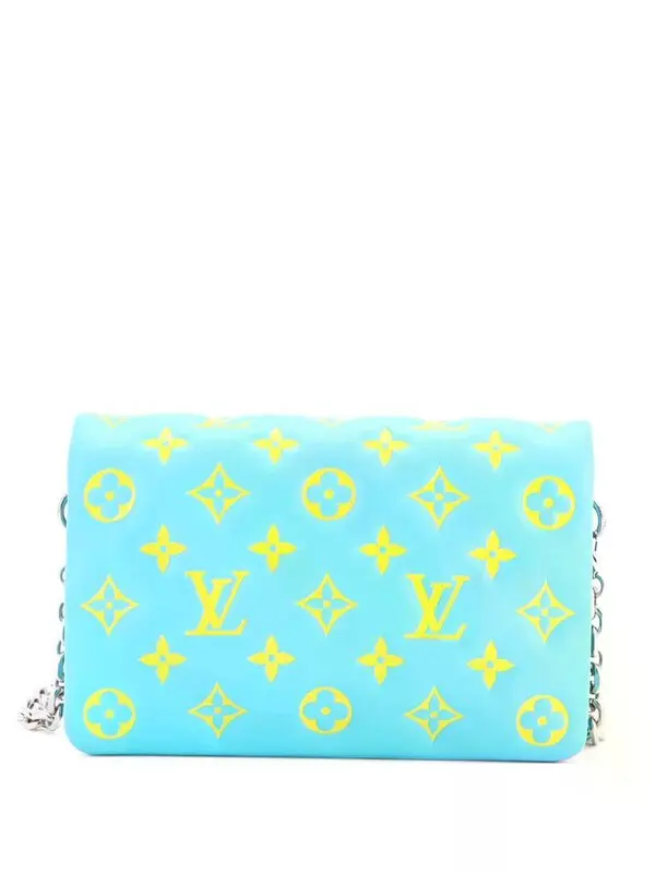 LOUIS VUITTON Coussin Pochette Monogram Embossed Lambskin - Blue