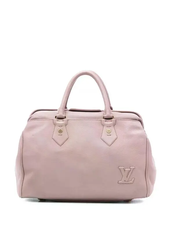 LOUIS VUITTON 2010 Limited Edition Cuir Cinema Intrigue Top Handle Handbag - Pink