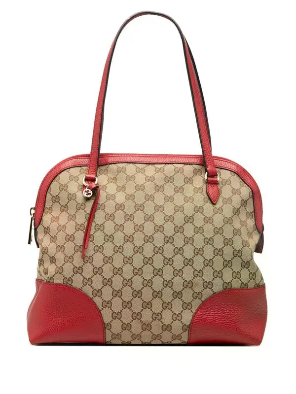 Gucci 2000-2015 Gg Canvas Dome Shoulder Bag - Red