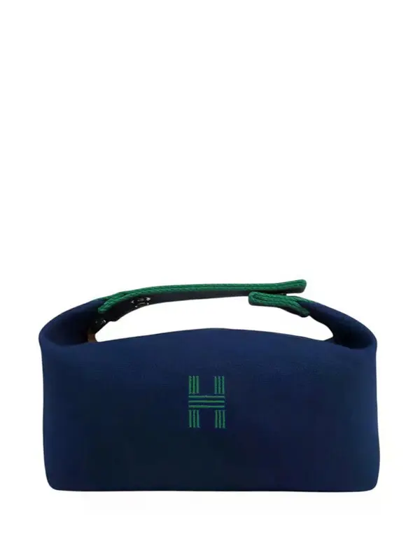Hermès Small Toile Bride A Brac Case - Blue