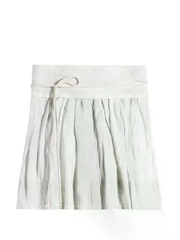 LEMAIRE Crinkled Wrap Skirt - Neutrals