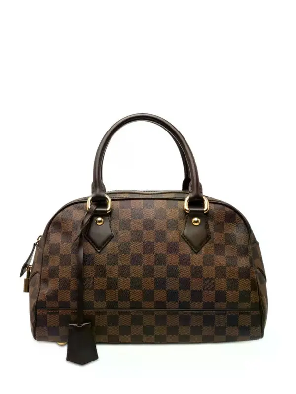 LOUIS VUITTON 2007 Damier Ebene Duomo Handbag - Brown