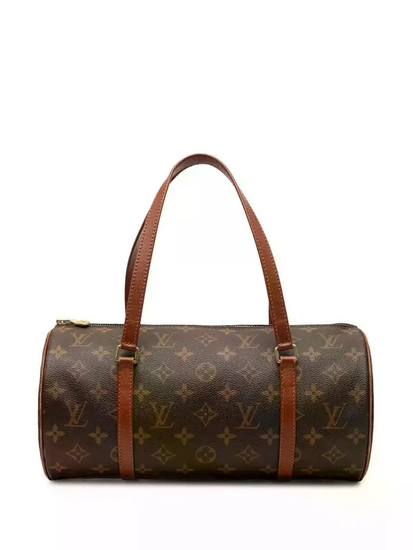 LOUIS VUITTON 2000 Monogram Papillon 30 Handbag - Brown