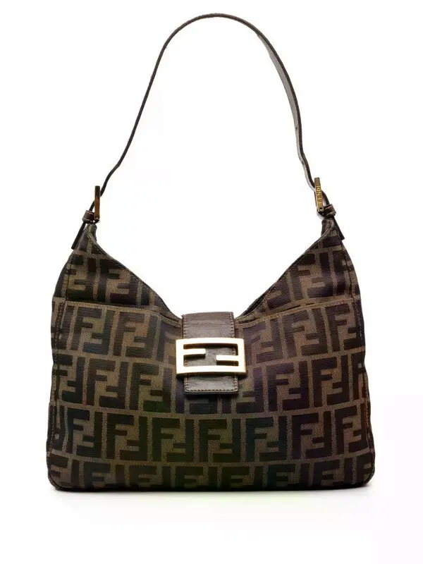 Fendi Zucca Canvas Shoulder Bag - Brown