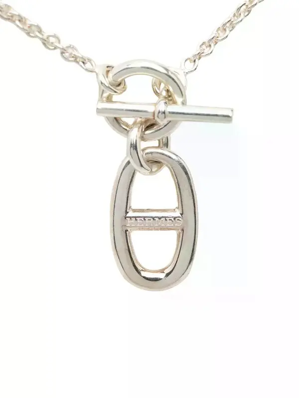 Hermès 1990-2026 Sterling Chaine D Ancre Pendant Necklace - Silver