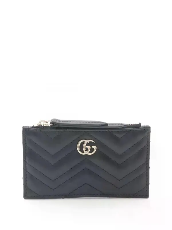 Gucci 2016-2026 Gg Marmont Coin Pouch - Black