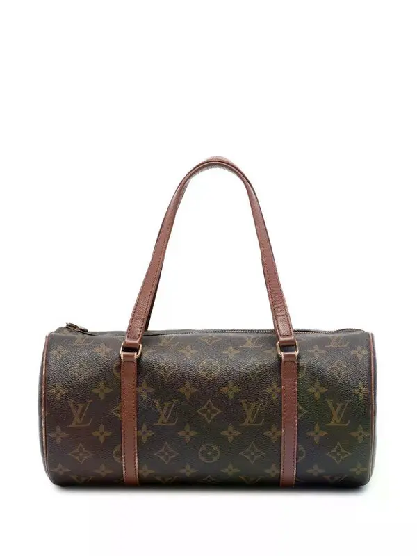 LOUIS VUITTON 1991 Monogram Papillon 30 Handbag - Brown