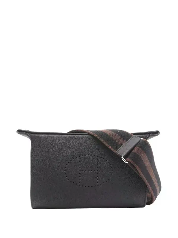 Hermès 2023 Togo Videpoches Crossbody Bag - Black