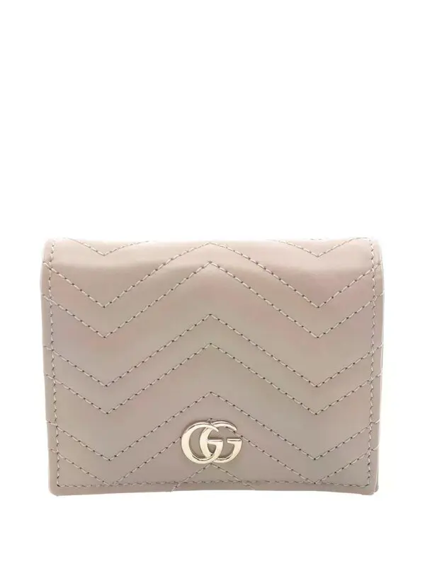 Gucci 2016-2026 Gg Marmont Wallet Small Wallets - Neutrals