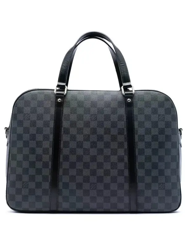LOUIS VUITTON Damier Graphite Jorn Travel Bag - Black