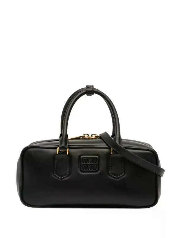 Miu Miu 2020-2026 Leather Arcadie Satchel - Black