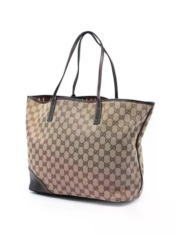 Gucci Large Gg Canvas Britt Tote Bag