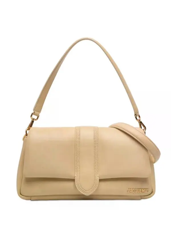 Jacquemus Le Bambimou Padded Lambskin Satchel - Neutrals