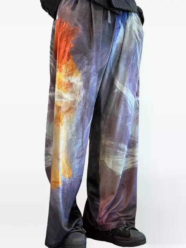TAAKK Printed Velvet Trousers