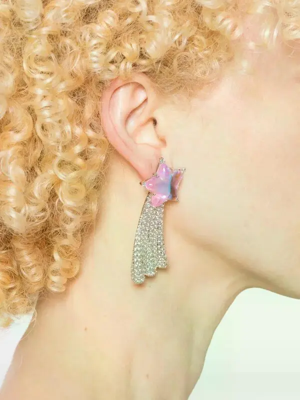 YVMIN Star Embellished Drop Earrings