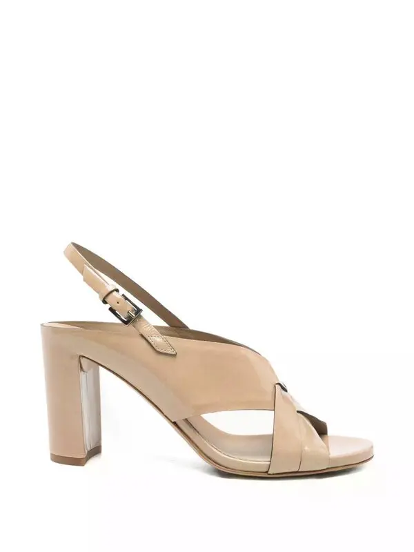 DEL CARLO Criss-cross Sandals - Neutrals