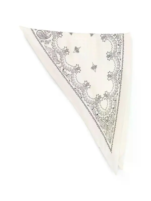 CENERE GB Paisley-print Silk Scarf - Neutrals