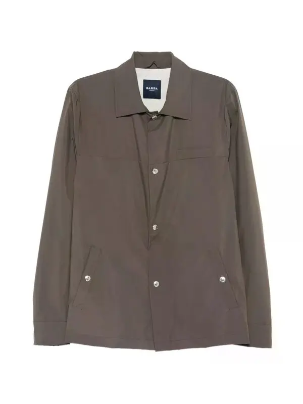 BARBA NAPOLI Tyler Buttoned Jacket - Grey