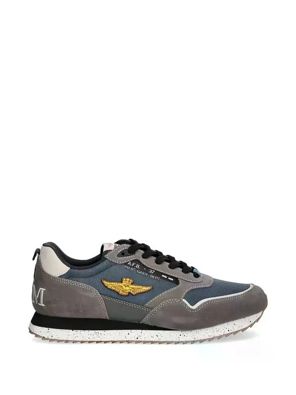 AERONAUTICA MILITARE Logo Patch Sneakers - Grey