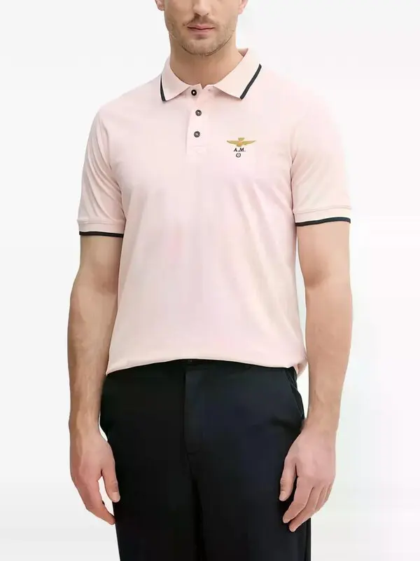 AERONAUTICA MILITARE Cotton Polo Shirt - Pink