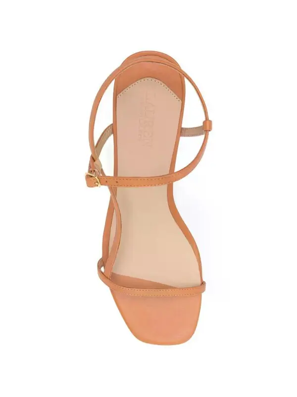 Ralph Lauren Lainee Strappy Leather Sandals - Brown
