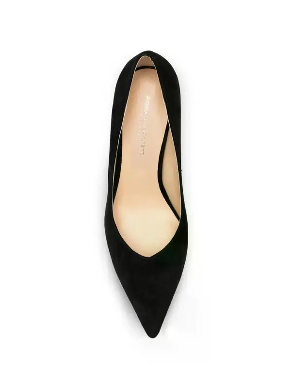 ADRIANNA FERETTI Pointed-toe Suede Pumps