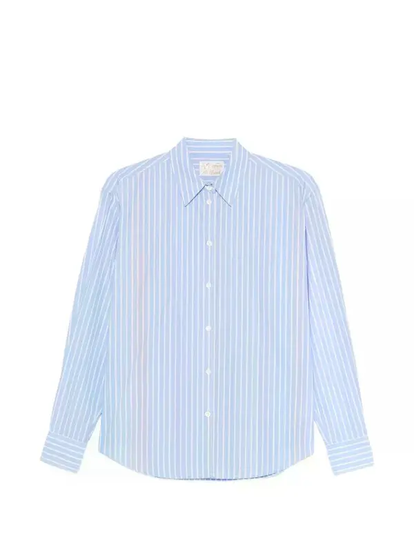 MC2 SAINT BARTH Striped Button-down Shirt - Blue