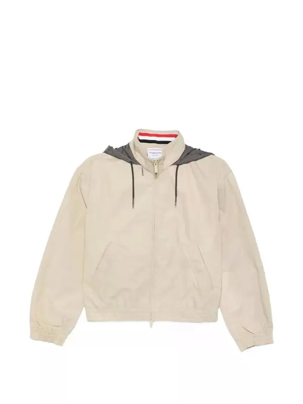 Thom Browne Zip-up Hooded Jacket - Neutrals