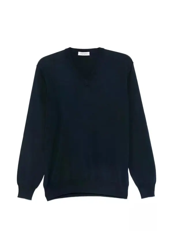 KANGRA V-neck Sweater - Blue