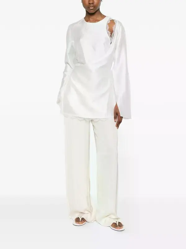 Patrizia Pepe Elastic-waist Wide-leg Pants