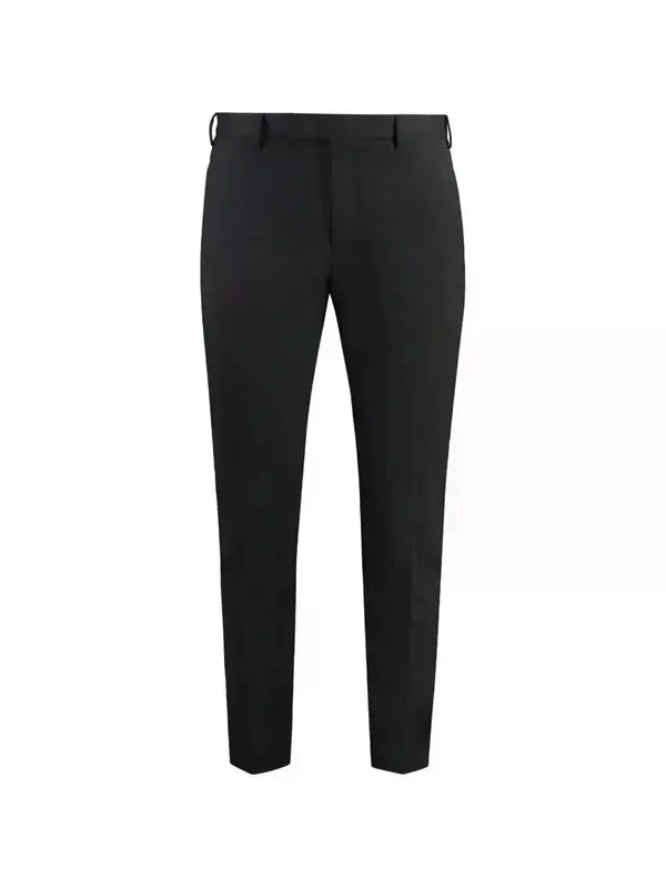 PT TORINO Slim Tailored Trousers - Black