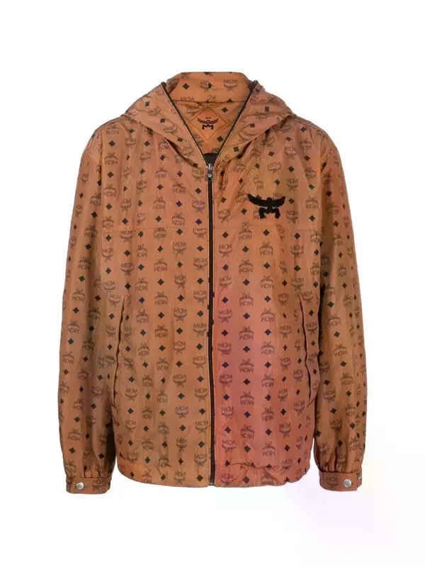 Mcm Visetos Hooded Jacket - Brown