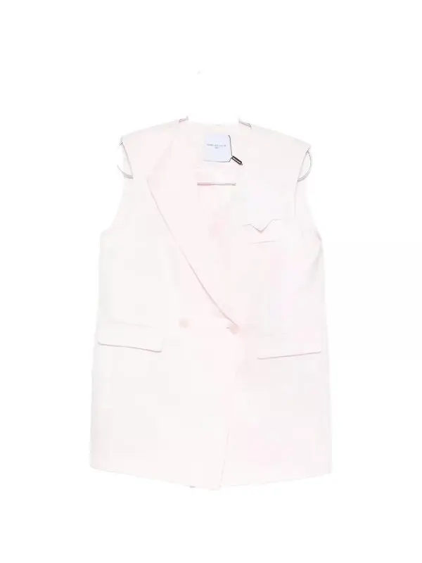 ISABELLE BLANCHE Double-breasted Vest - Pink