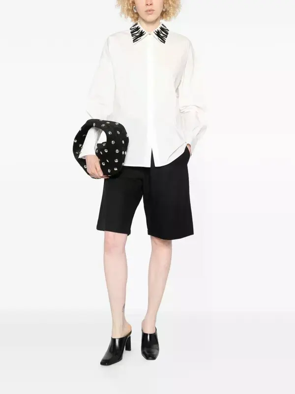 Max Mara Embellished-collar Shirt - White