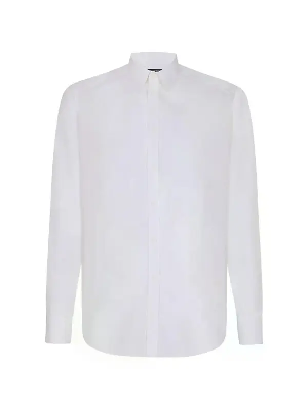 Dolce & Gabbana Stretch-poplin Gold-fit Shirt - White
