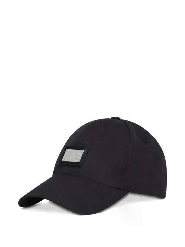 Dolce & Gabbana Cotton Baseball Cap With Logo Tag - Blue