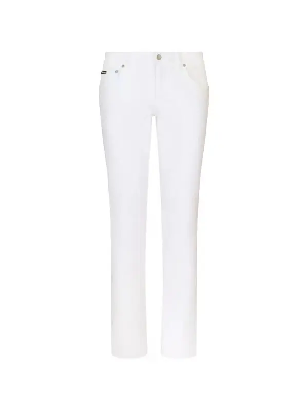 Dolce & Gabbana Skinny Stretch Jeans - White
