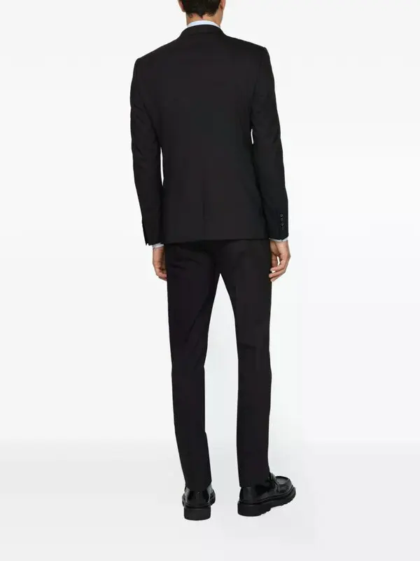 Dolce & Gabbana Double-breasted Stretch Wool Martini-fit Suit - Blue
