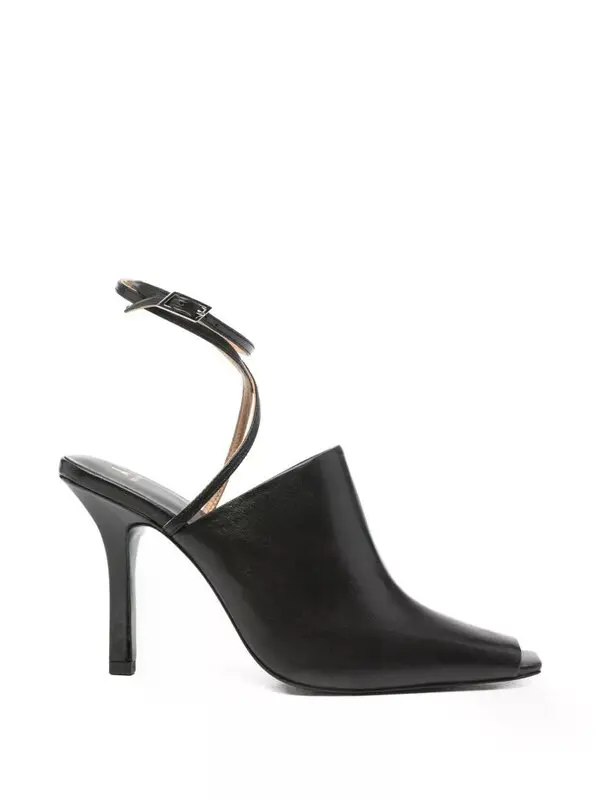 Patrizia Pepe Square-toe Sandals - Black
