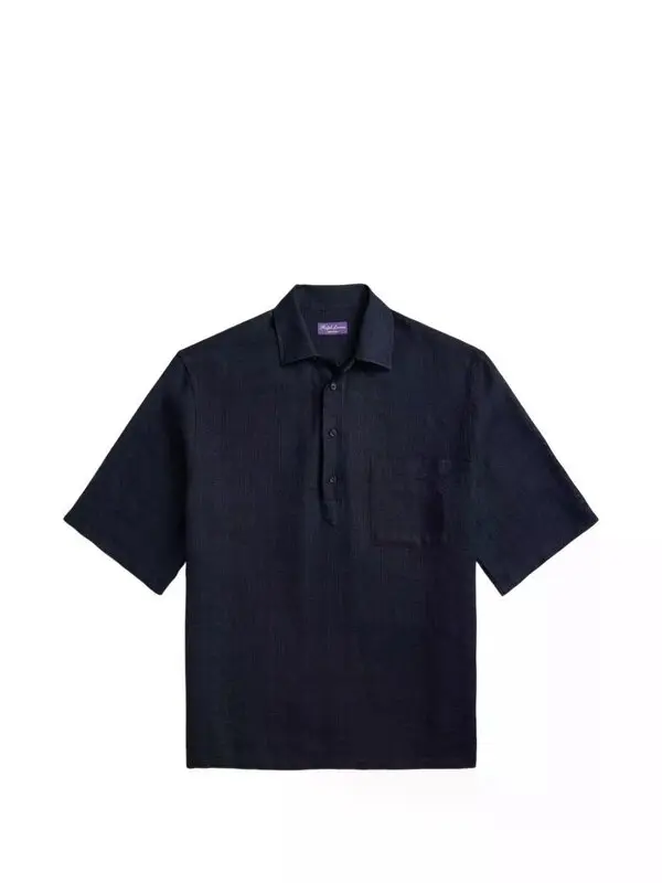 Ralph Lauren Purple Label Short-sleeve Polo Shirt - Blue