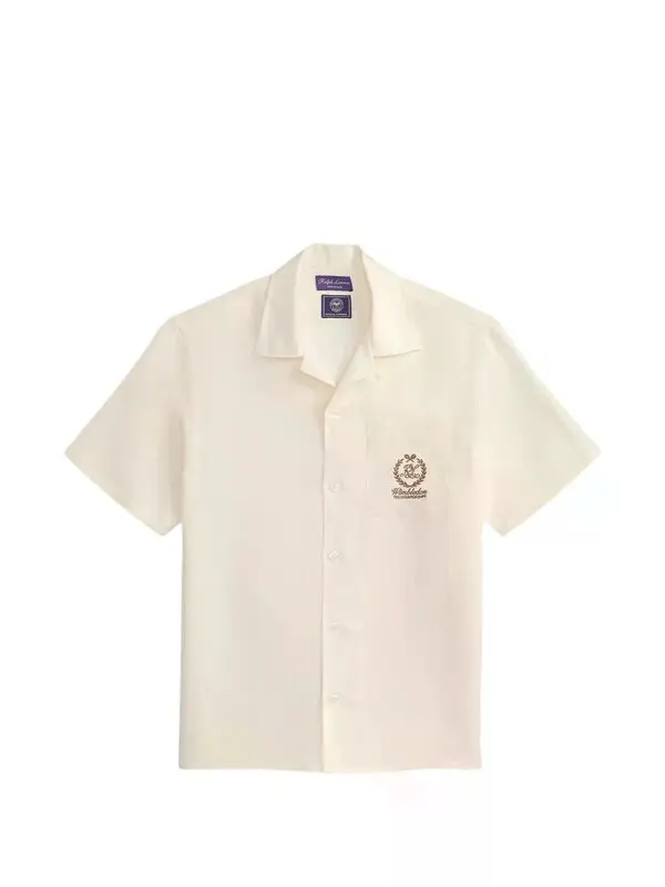 Ralph Lauren Purple Label Archer Ss Spt Logo Pocket Shirt - Neutrals
