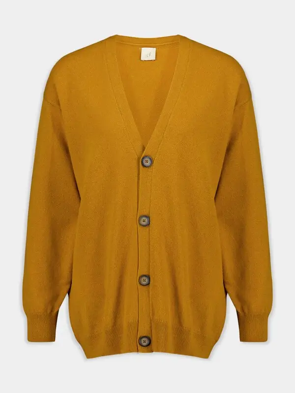 PAULA Rubelita Cashmere Short Cardigan - Orange