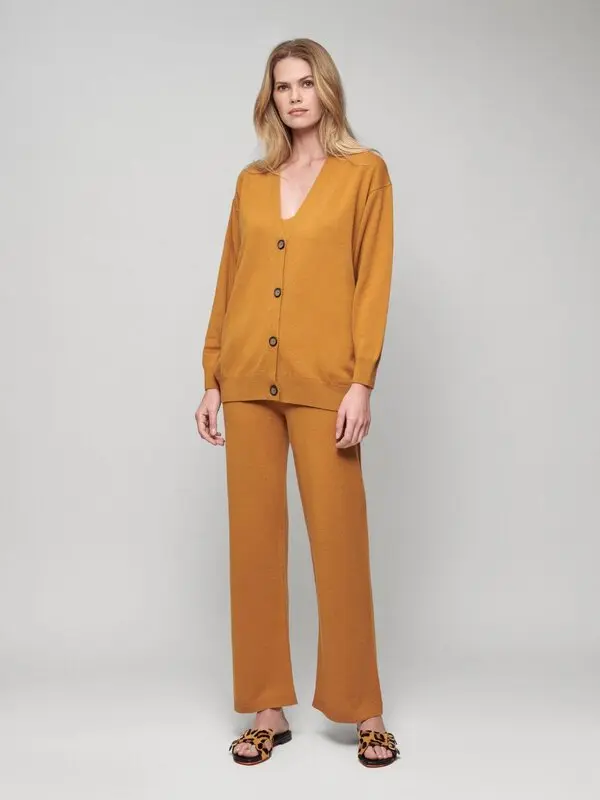 PAULA Rubelita Cashmere Short Cardigan - Orange