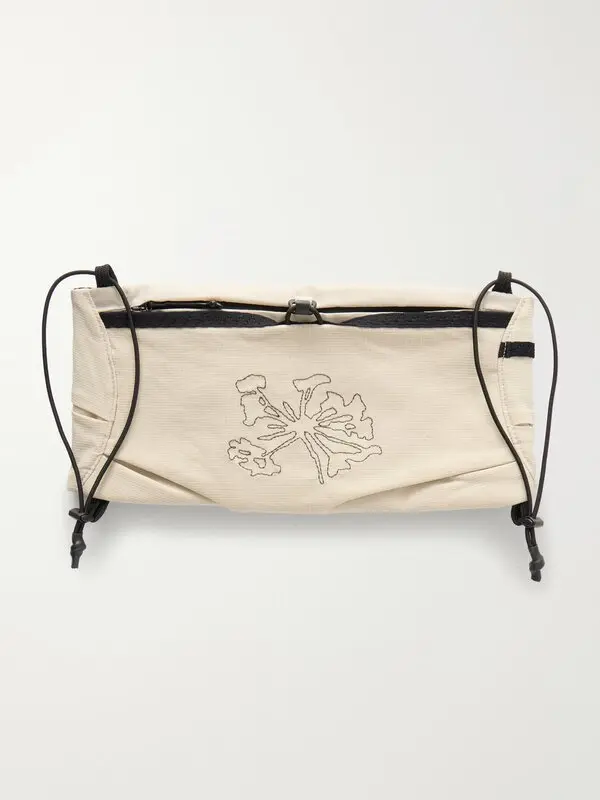 PORTAL Borders Embroidered Belt Bag - Neutrals