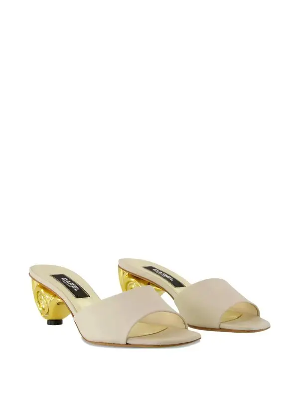 CAREL Spiral-heel Open-toe Sandals - Neutrals