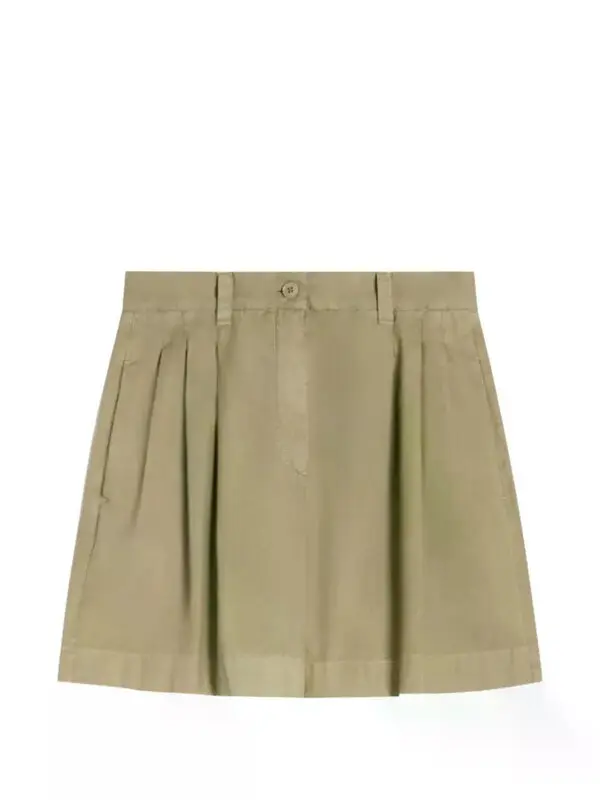 Max Mara Pleated Shorts - Neutrals